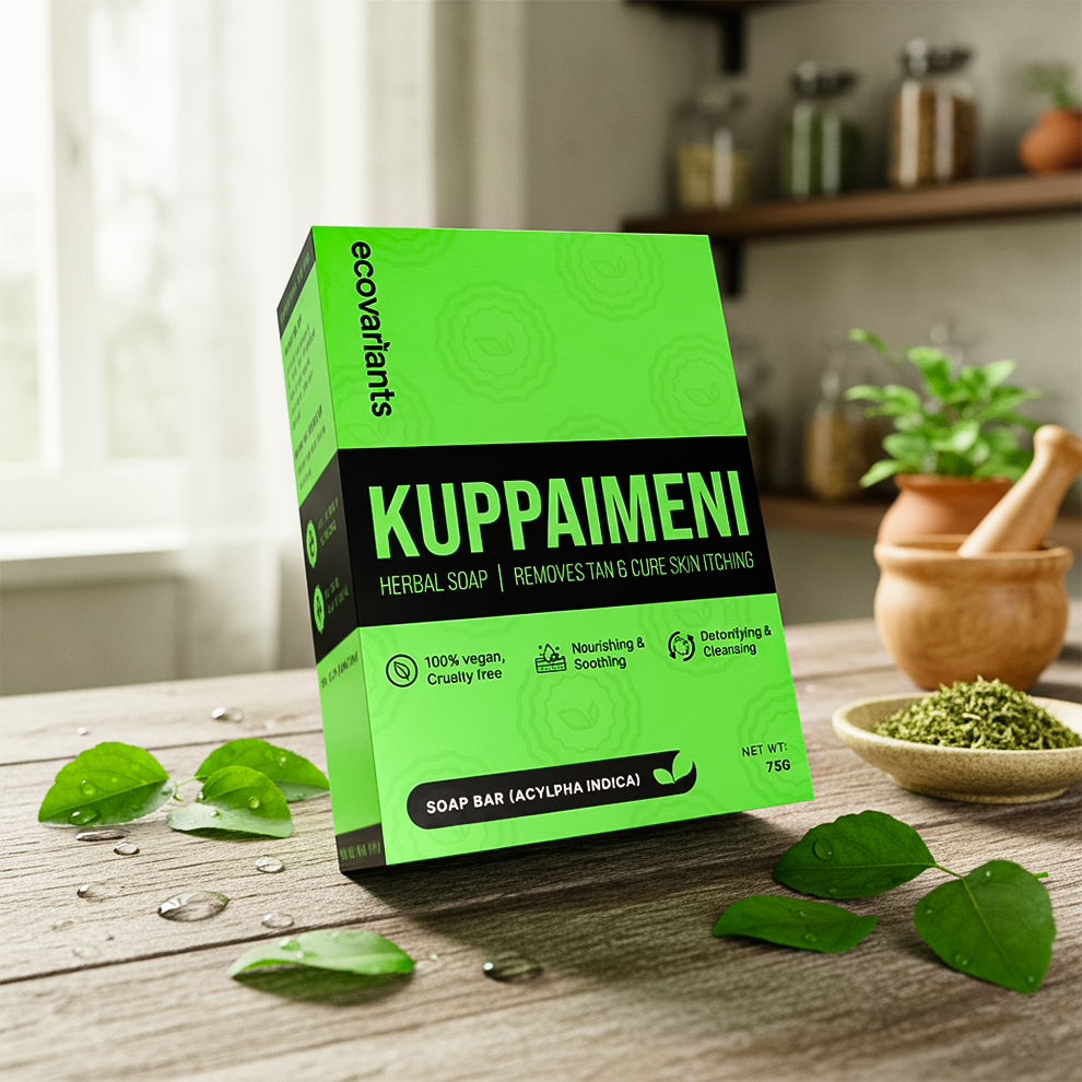 Buy Kuppaimeni Herbal Soap Handmade for Itching, Skin Infection ...